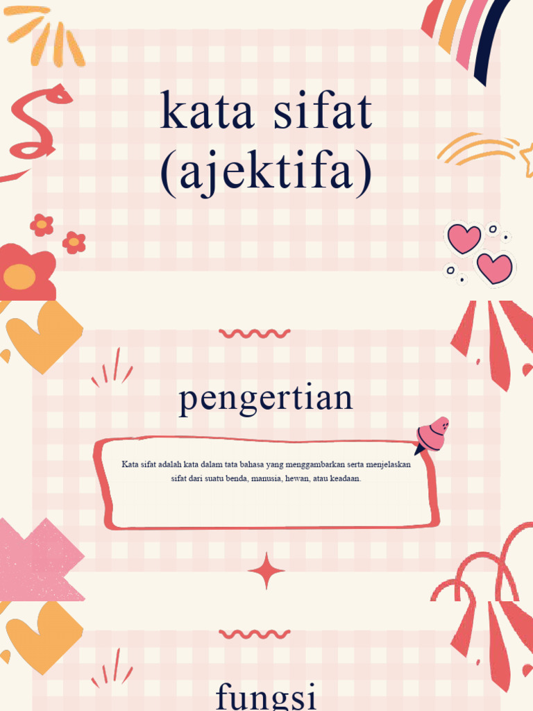 Kata Sifat Bahasa Indonesia | PDF