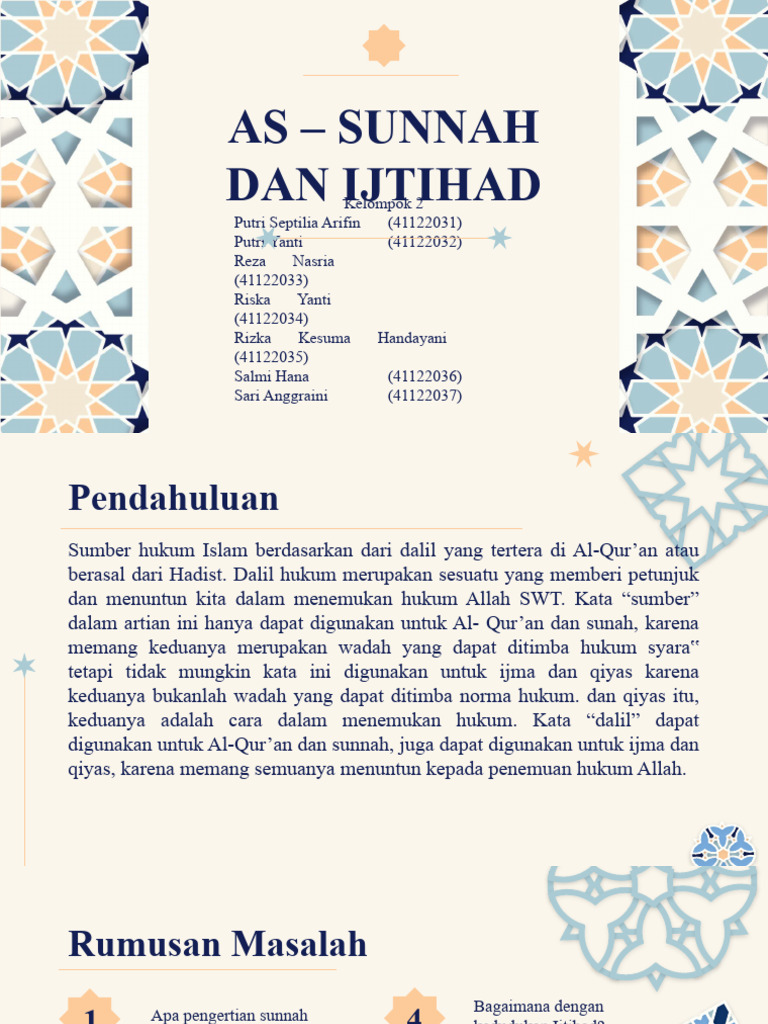 Sunnah Dan Ijtihad | PDF | Agama & Spiritualitas