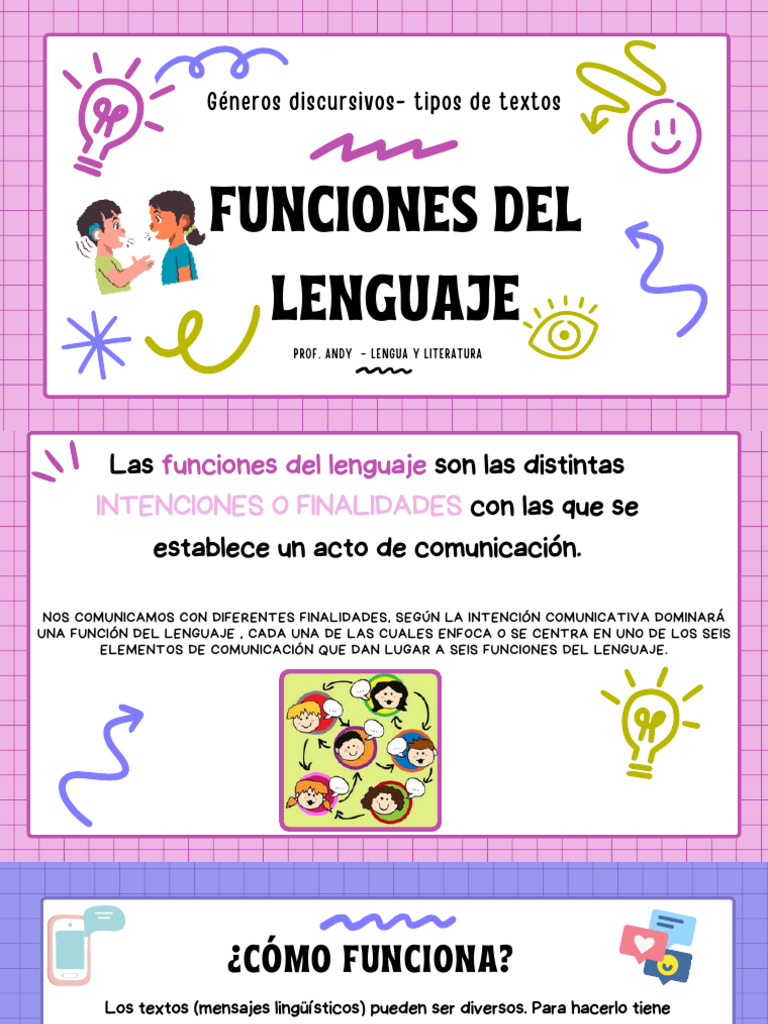 Funciones Del Lenguaje - 2do Año (Secundaria) | PDF