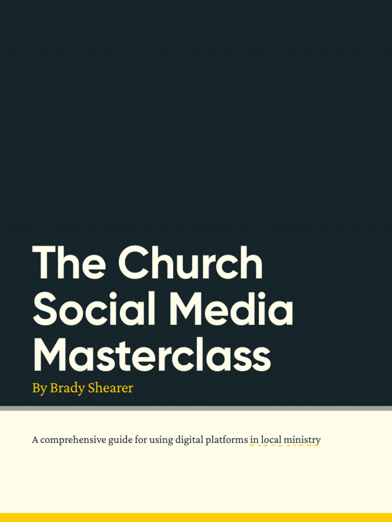 Church Social Media Masterclass Guide | PDF | Social Media | Popular ...