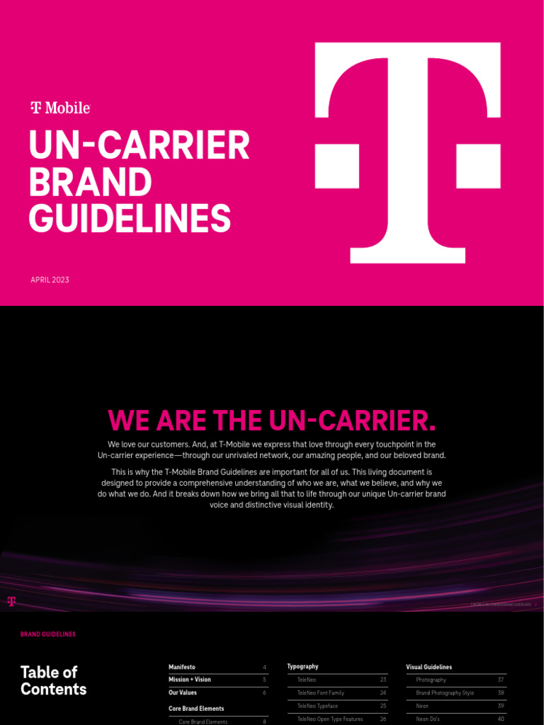 Un-Carrier Brand-Guidelines TMO 2023-04-03 | PDF | Typography | Typefaces