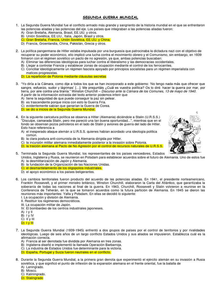 Análisis de la Segunda Guerra Mundial | PDF | Segunda Guerra Mundial ...