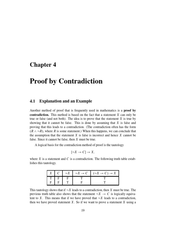 Proof by Contradiction | PDF | Mathematical Proof | Theorem