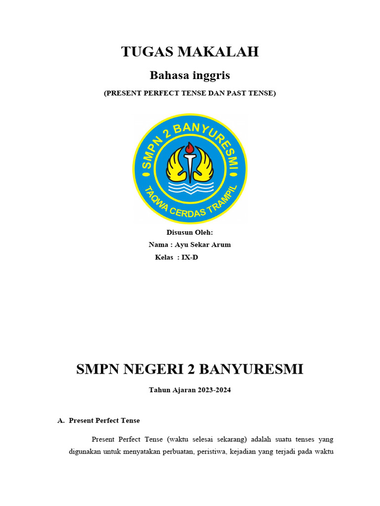 Makalah Bahasa Inggris | PDF