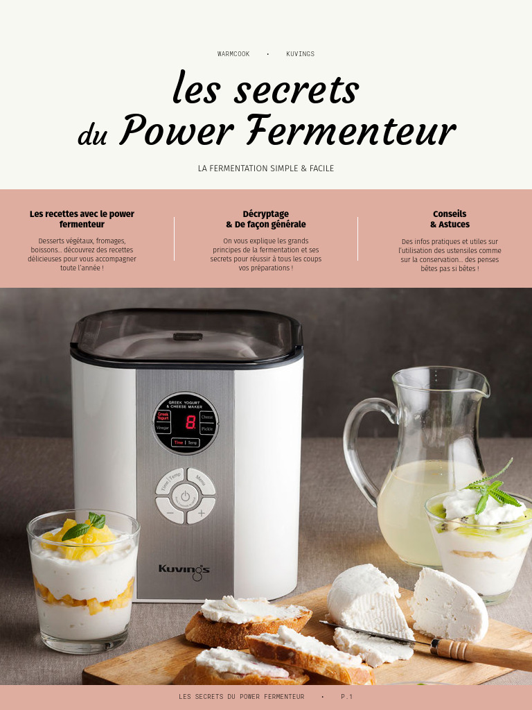 Secrets et recettes du Power Fermenteur | PDF | Yaourt | Pains