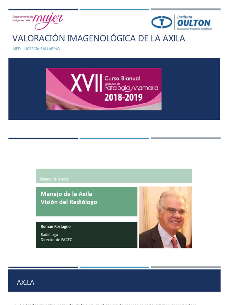 Valoracion Imagenologica de La Axila 2019 Dra Ballarino | PDF | Cáncer ...