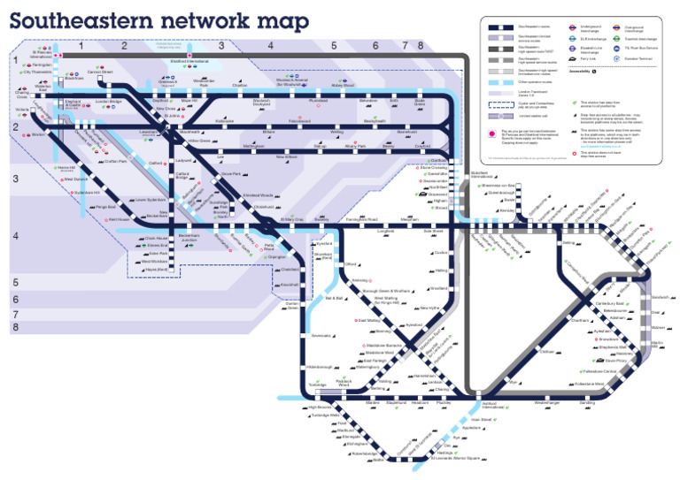 SE Network Route Map_full_Nov2023 | PDF | England | Land Transport