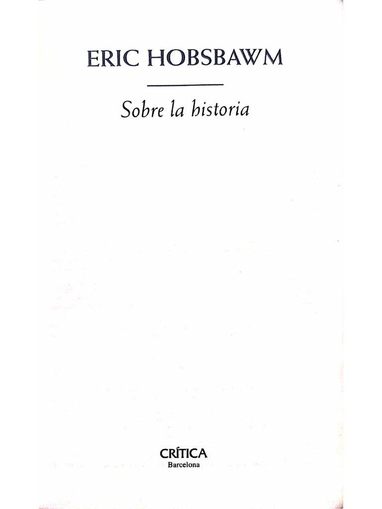 Eric Hobsbawm - Partidismo | PDF