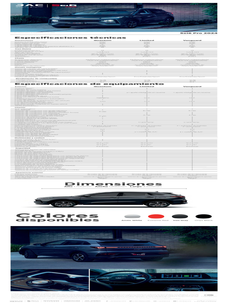 Ficha Técnica Sei6 Pro 24'' | PDF | Sistema de freno antibloqueo | Diodo emisor de luz