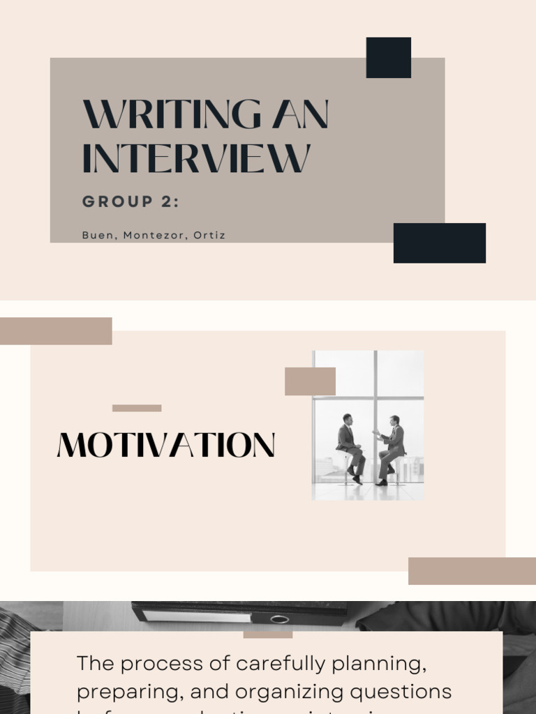 Group 2 Writing An Interview | PDF | Interview
