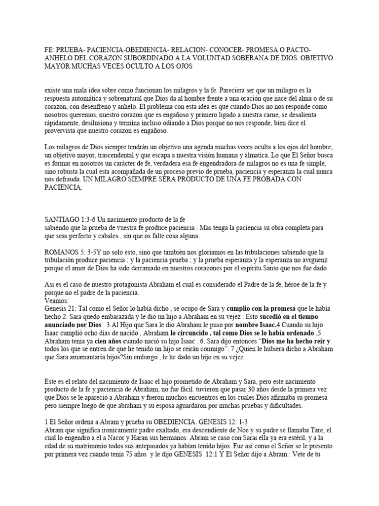 El Nacimiento de Isaac | PDF