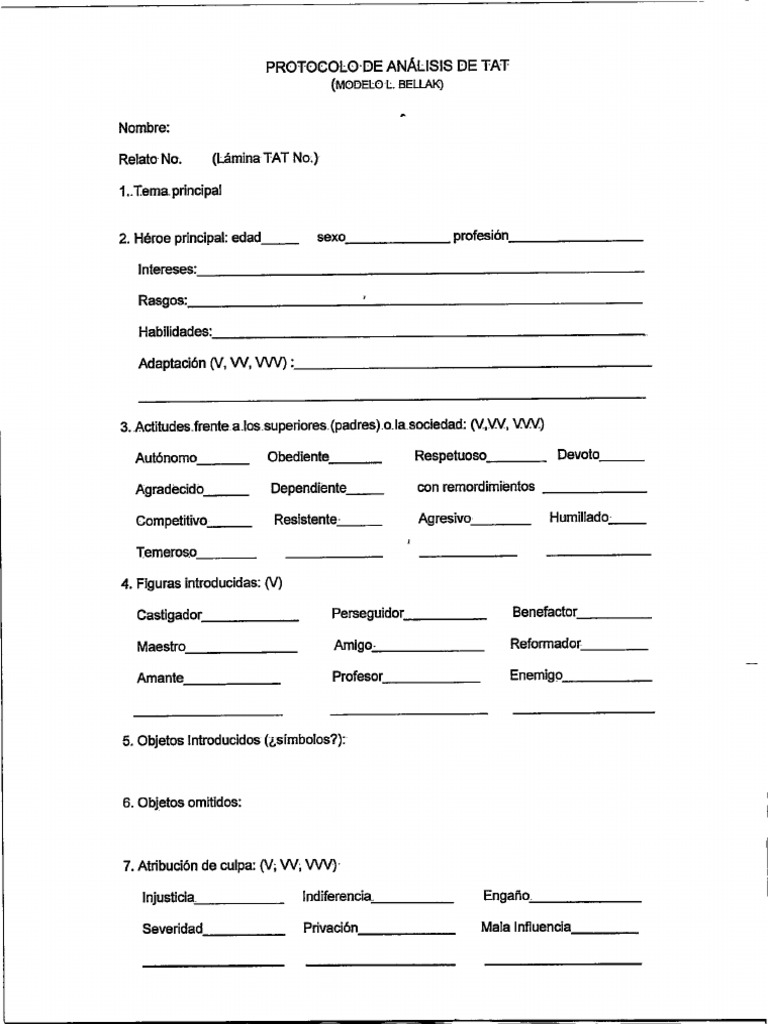 Protocolo de Análisis de TAT | PDF