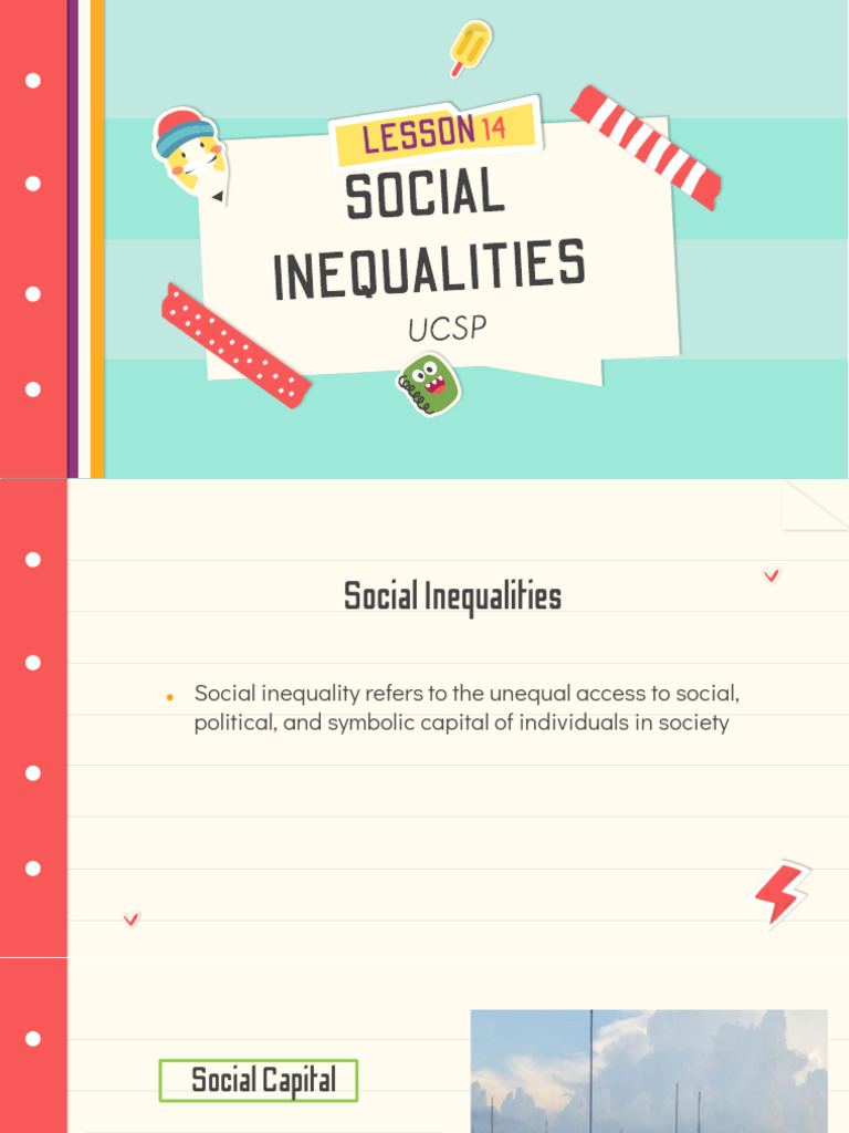 Lesson 14 - Social Inequalities - Lecture | PDF | Social Inequality | Discrimination & Race ...