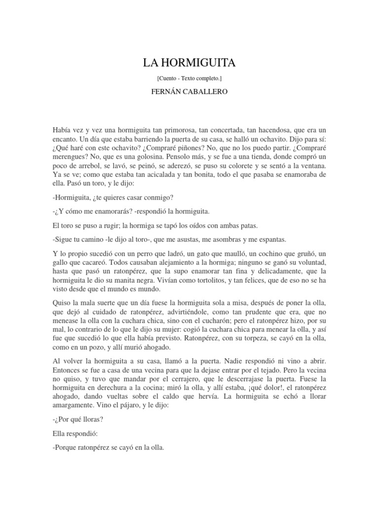 La Hormiguita Pdf