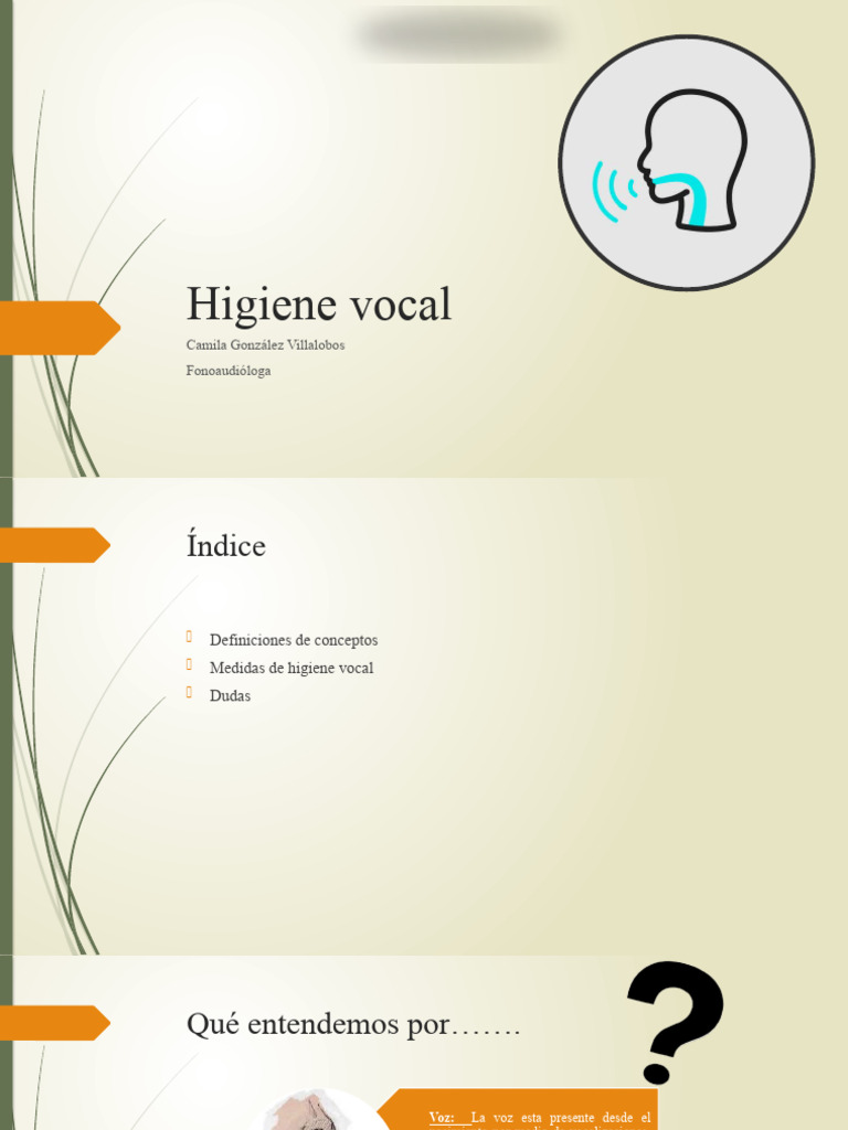 Higiene Vocal | PDF