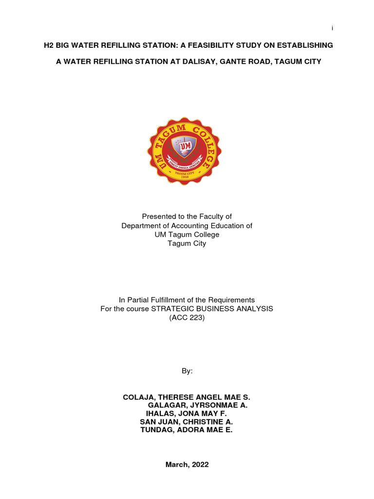 H2 Big Water Refilling Station | PDF | Expense | Salary