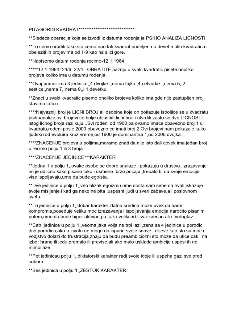 PITAGORIN KVADRAT | PDF
