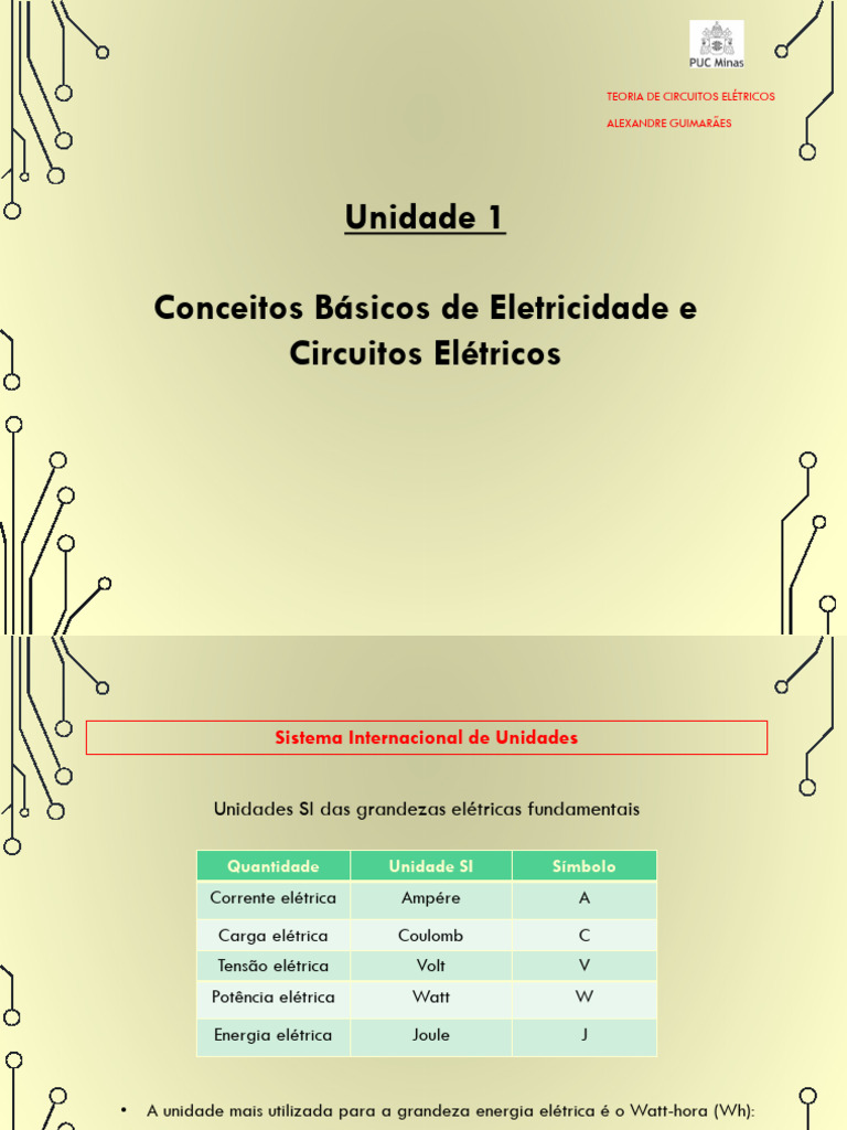 Conceitos de Eletricidade e Circuitos | PDF | Rede elétrica | Eletricidade