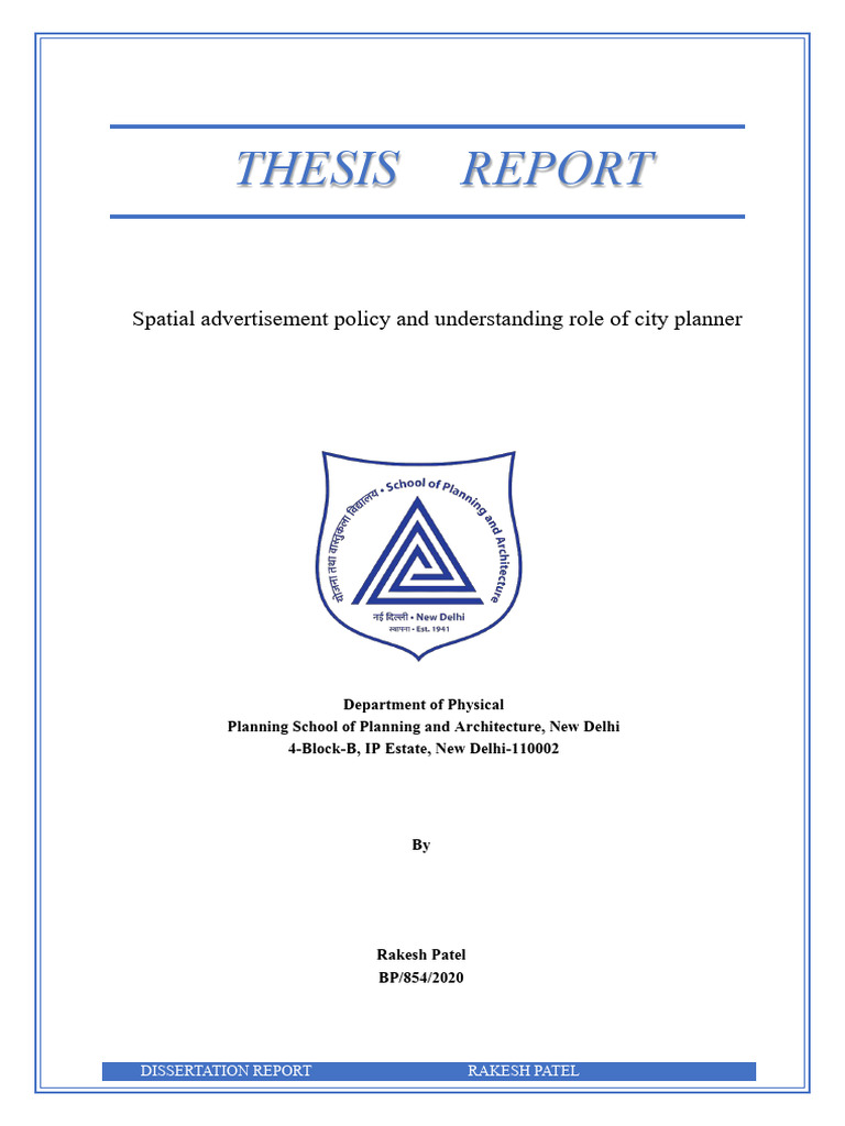 Thesis Report Draft | PDF