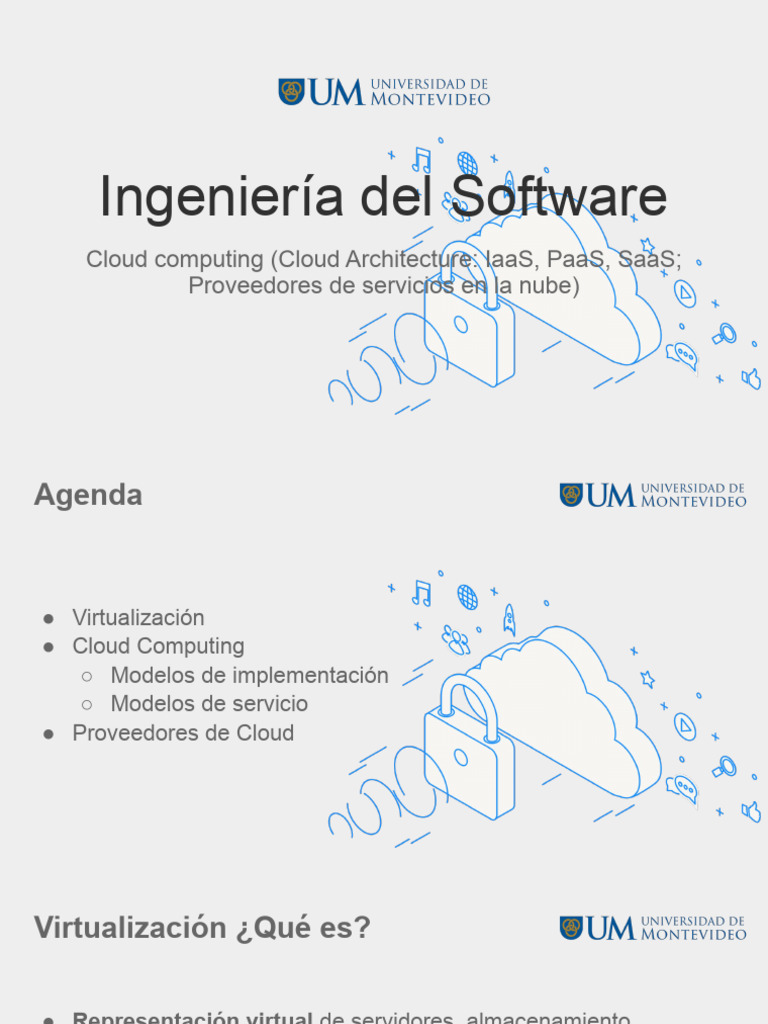 Clase 12 - Cloud Computing (Cloud Architecture - IaaS, PaaS, SaaS Proveedores de Servicios en La ...