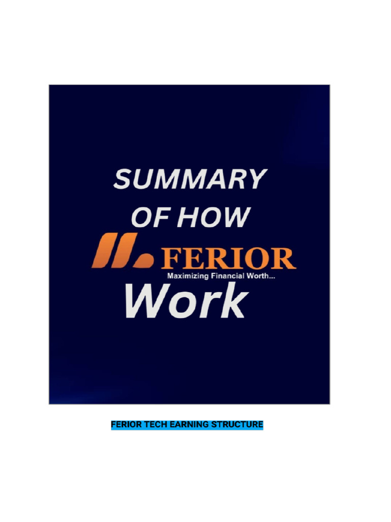Summary of How Ferior Tech Operate ? | PDF