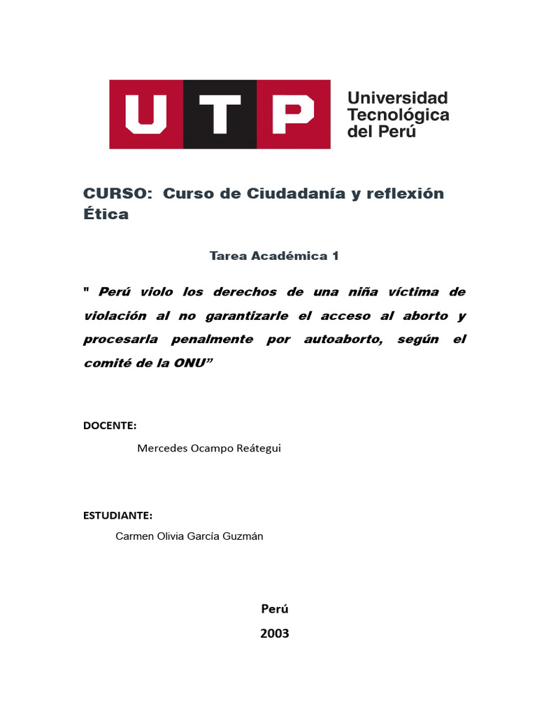 (AC-S04) Semana 04 - Tema 01 Tarea Académica 1 - Parte 1 - Ensayo | PDF ... (AC-S04) Semana 04 - Tema 01 Tarea Académica 1 - Parte 1 - Ensayo | PDF ...