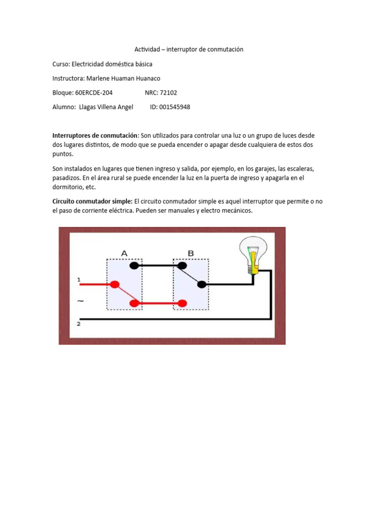 Interruptor de Conmutación | PDF