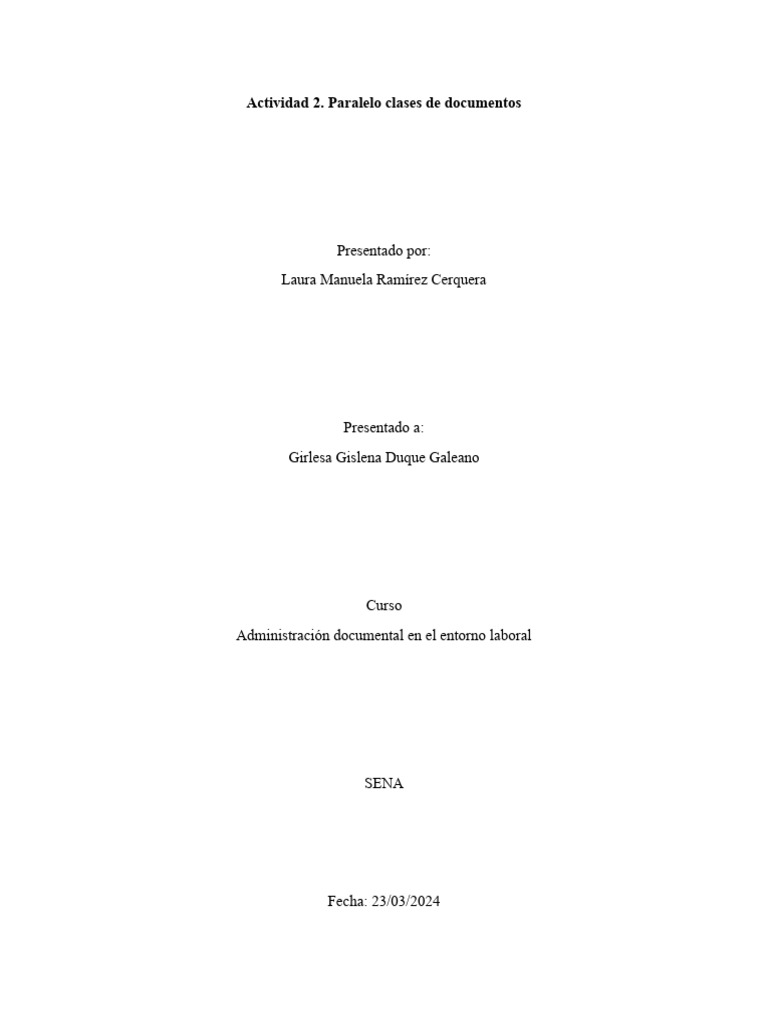 Actividad 2. Sena | PDF | Documento | Información