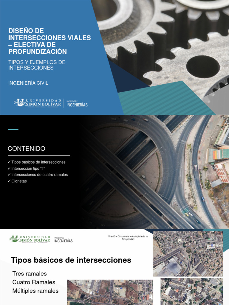 2 - Tipos y Ejemplos de Intersecciones | PDF | Intersección (carretera) | Transporte de tierra