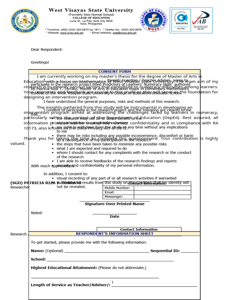 research-proposal-questionnaire | PDF | Mentorship | Learning
