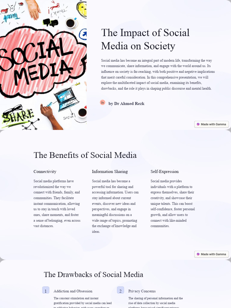 The Impact of Social Media On Society | Download Free PDF | Social Media | Popular Culture ...