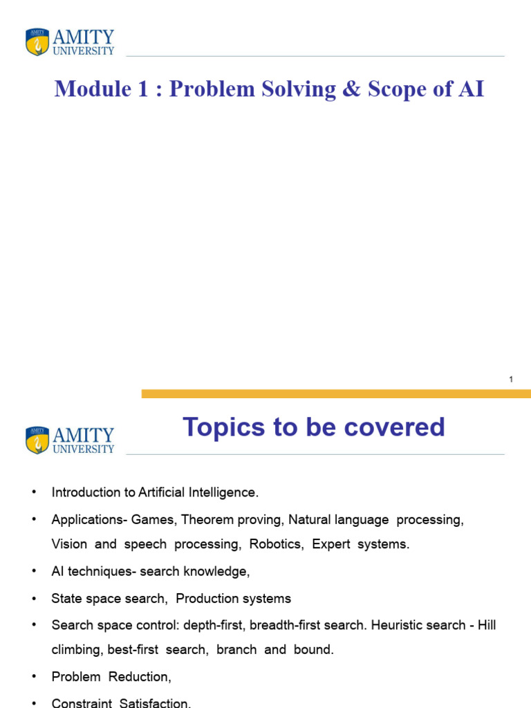 Lecture 1. Introduction To AI and It's Applications | PDF