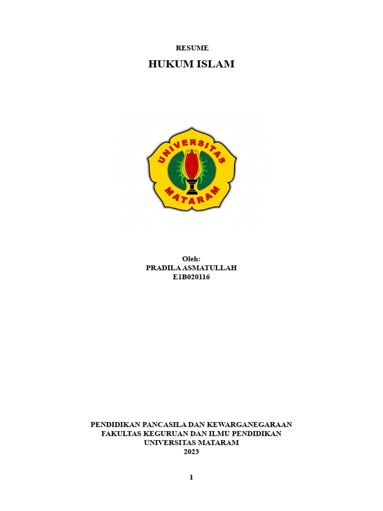 Hukum Islam dalam PPKn | PDF