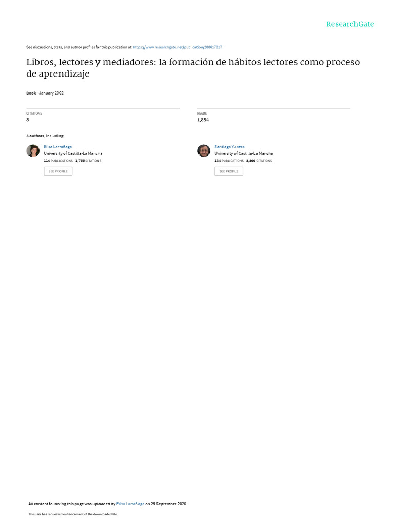 Libros Lector Esy Medi Adores | PDF | Aprendizaje | Aquisición de idioma