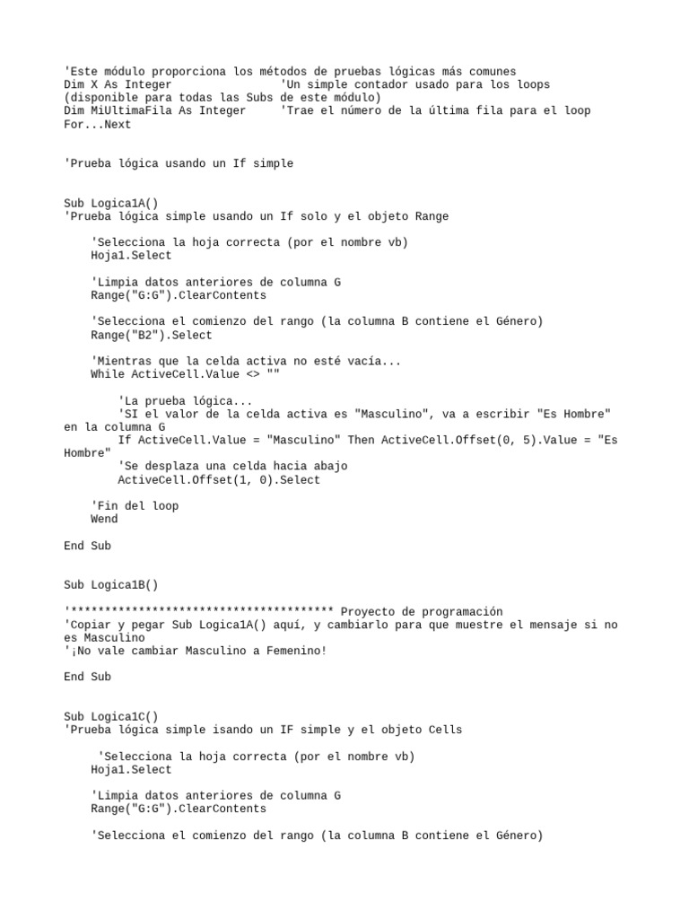 Mod 60 PruebasLogicas | PDF | SQL | Programación de computadoras Mod 60 PruebasLogicas | PDF | SQL | Programación de computadoras