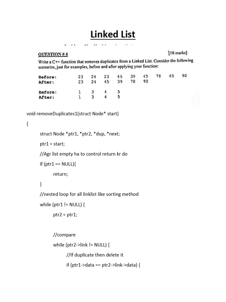 Linked List | PDF | Computer Programming | Software Engineering Linked List | PDF | Computer Programming | Software Engineering