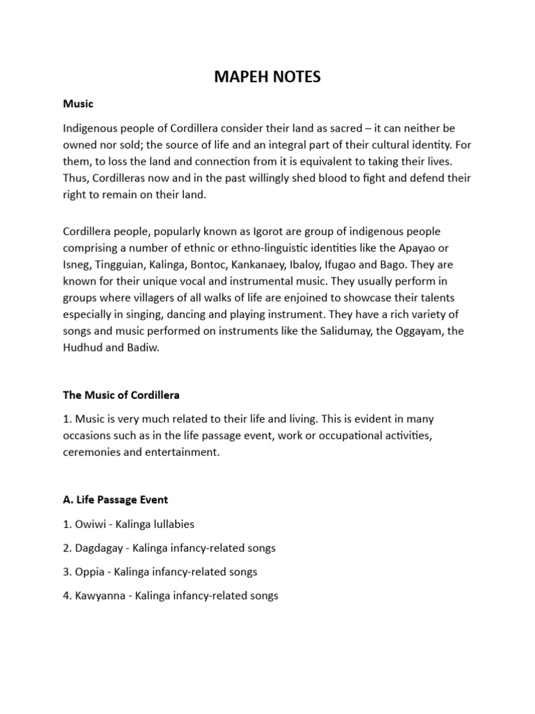 Mapeh Notes | PDF | Art