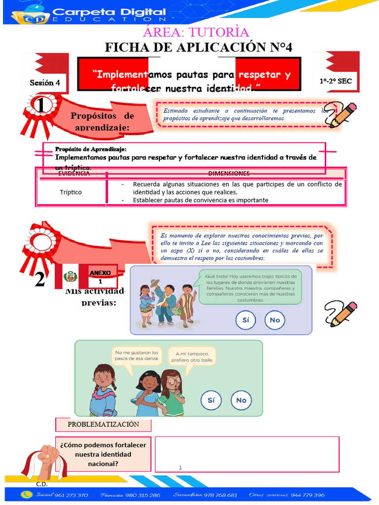 1° y 2°FICHA DE APLICACIÓN-SESIÓN.4-SEM.4-EXP.4-TUTORÍA | PDF