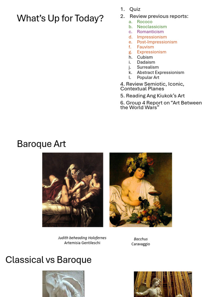 Review - Rococo To Expressionism | PDF | Impressionism | Paul Cézanne