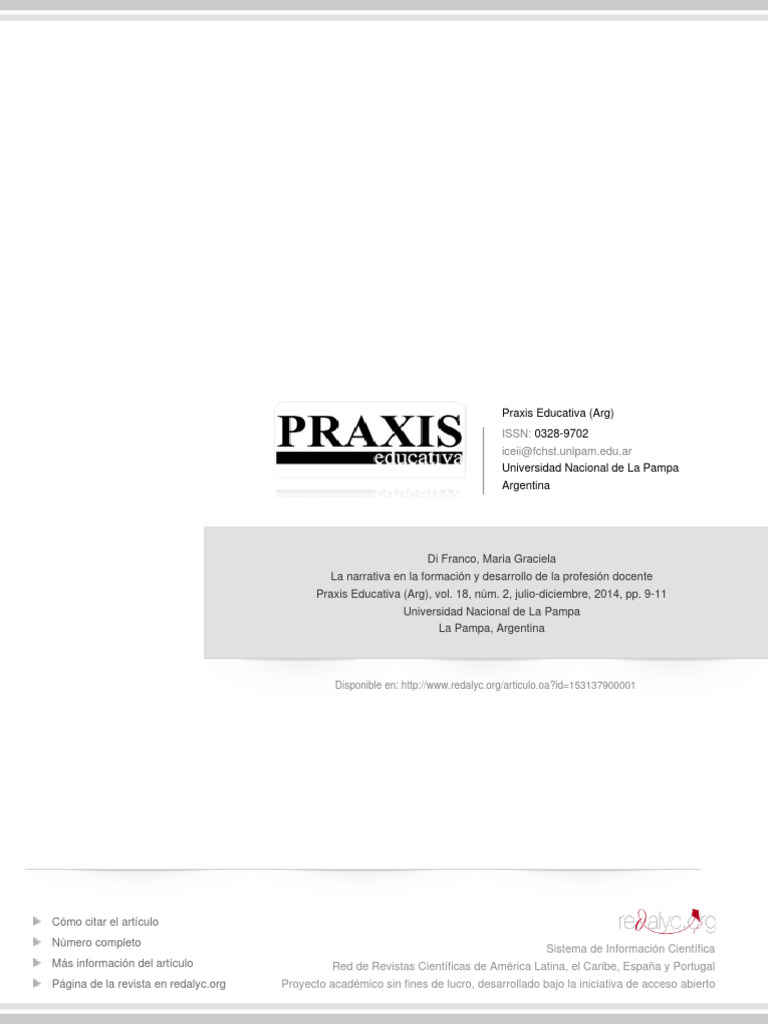 La Narrativa en La Formaci-N y Desarrollo de La Profesi-N Docente | PDF