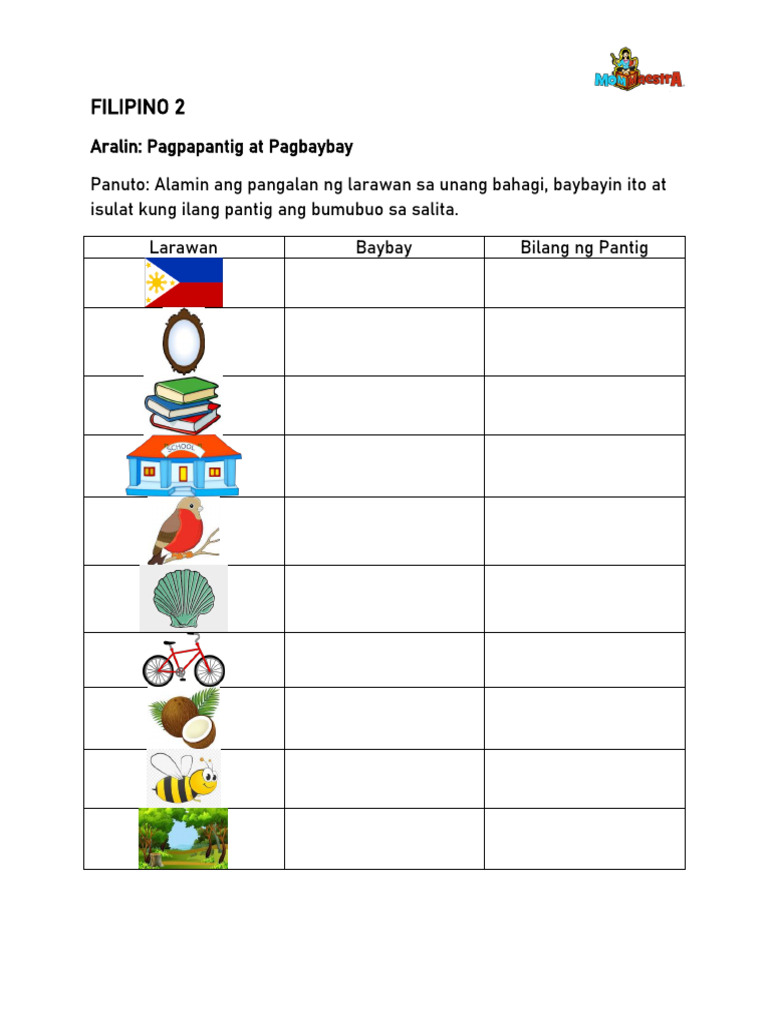 Pagpapantig at Pagbaybay 2 | PDF