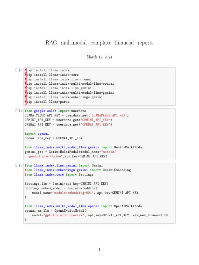 RAG Multimodal Complexe Financial Reports | PDF