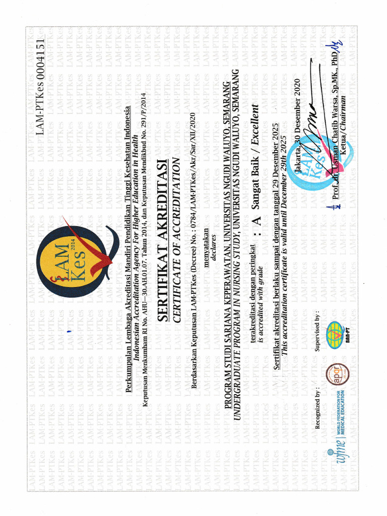 Sertifikat Akreditasi Prodi Keperawatan s1 | PDF