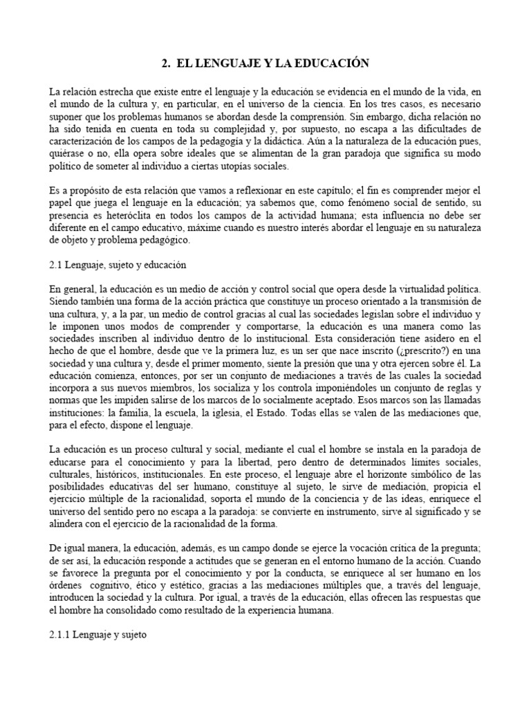 Capit (1) - 2 Educalenguajel | PDF | Conocimiento | Pensamiento