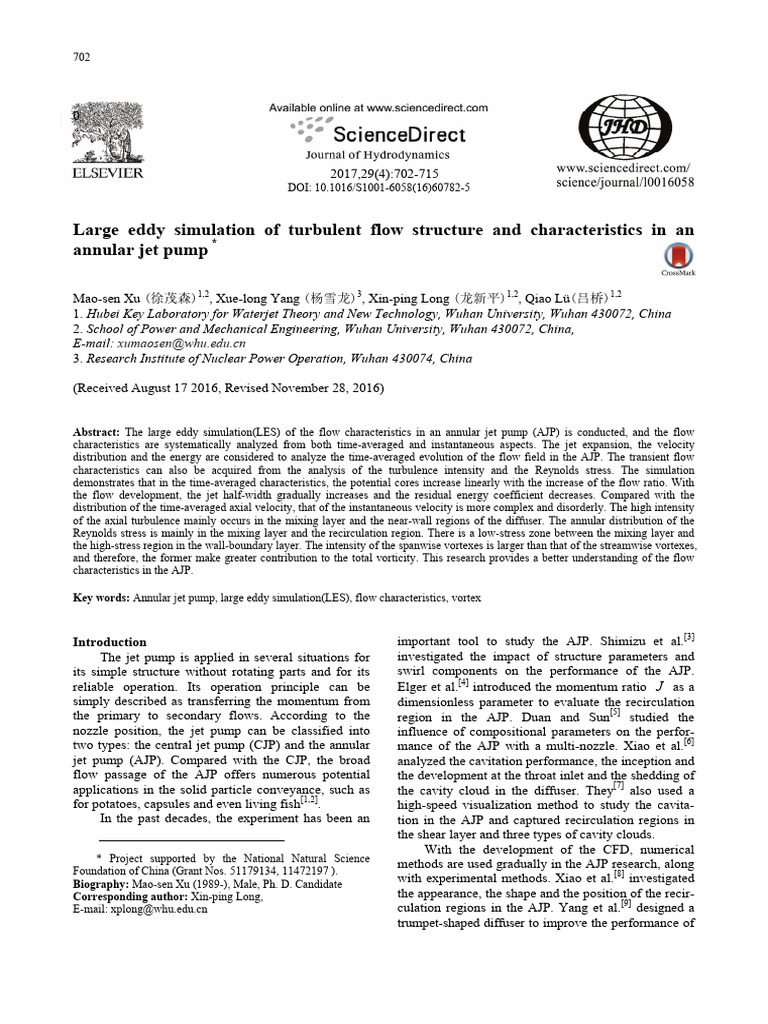 Article 77 | Download Free PDF | Turbulence | Fluid Dynamics