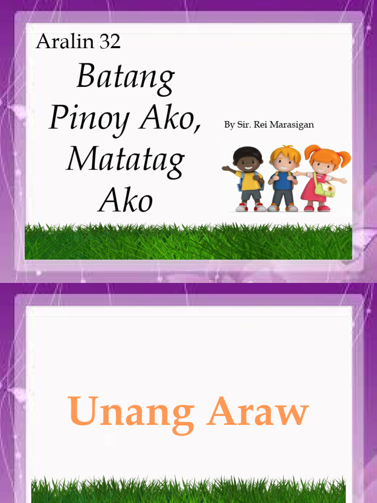 AP 3 PPT Q3 - Batang Pinoy Ako.. Matatag Ako | PDF