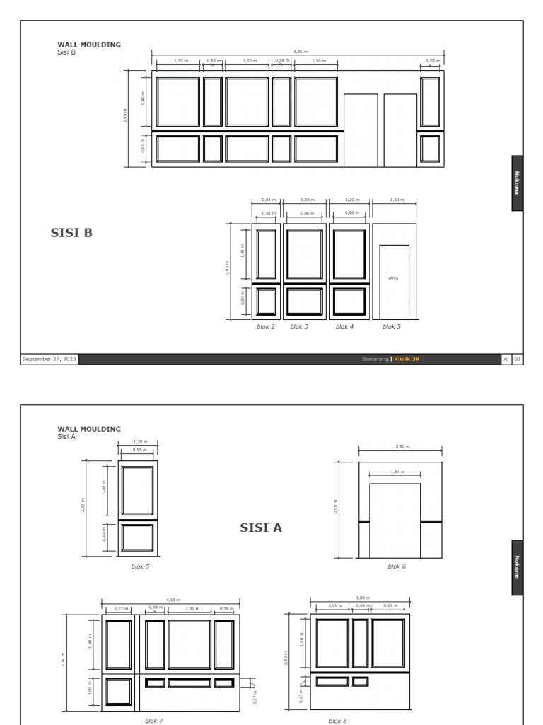 Klinik 3k Revisi Wall Moulding | PDF