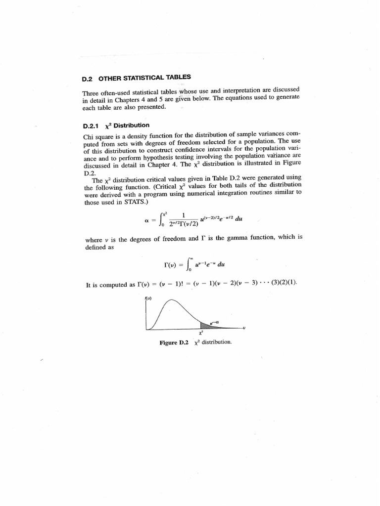 Statistical Tables | PDF