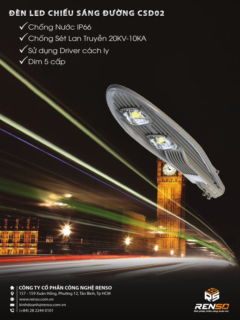 Den Duong 100W-CSD02 | PDF