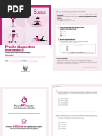 Evaluación Diagnóstica 5to Grado Matemática | PDF